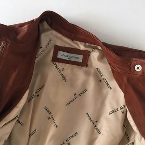 Adele Altman | Jackets & Coats | Adele Altman Roma Brown Leather Jacket ...